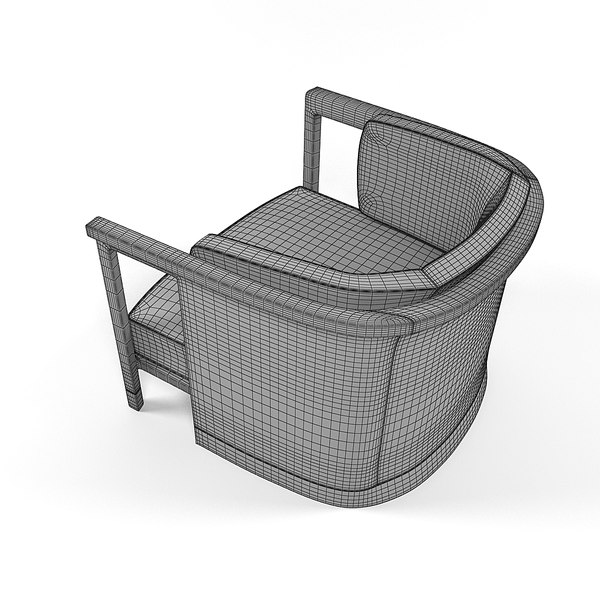3d model of armchair chair