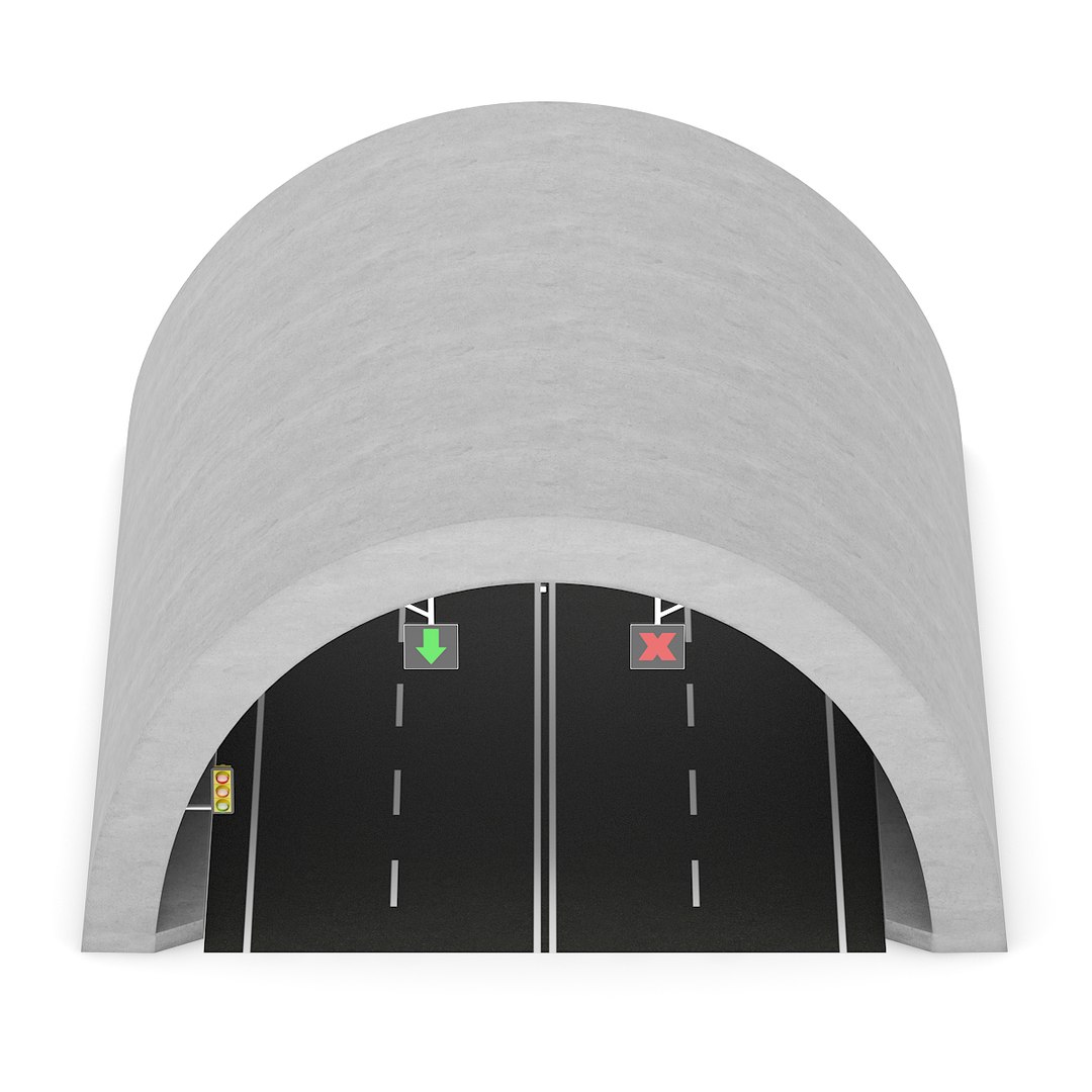 3d highway tunnel model