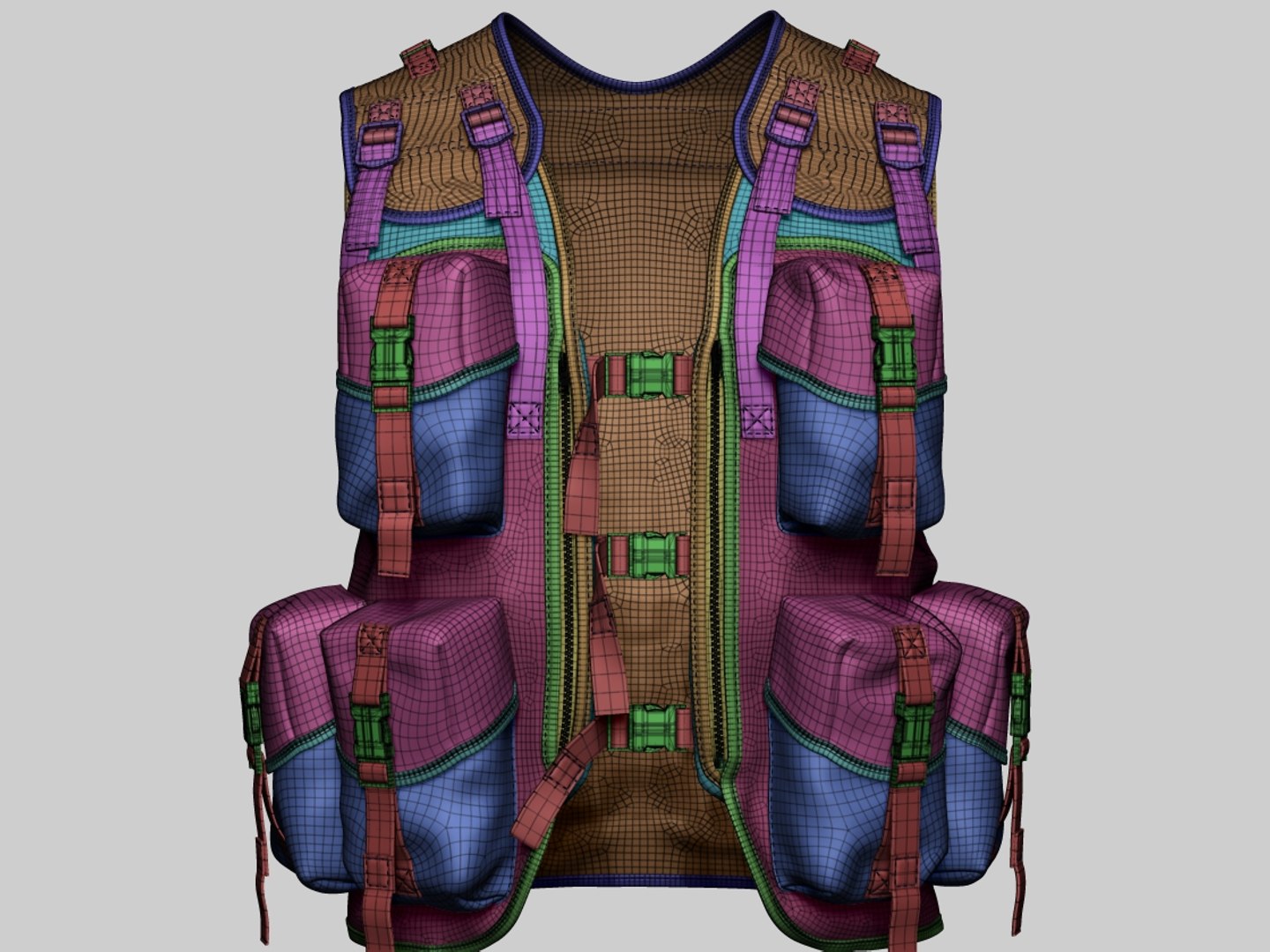 Zbrush Dpm Assault Vest 3D Model - TurboSquid 1371178