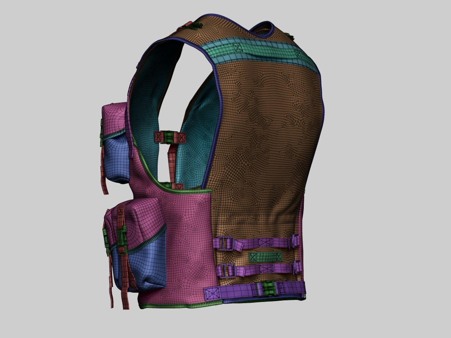 Zbrush Dpm Assault Vest 3D Model - TurboSquid 1371178