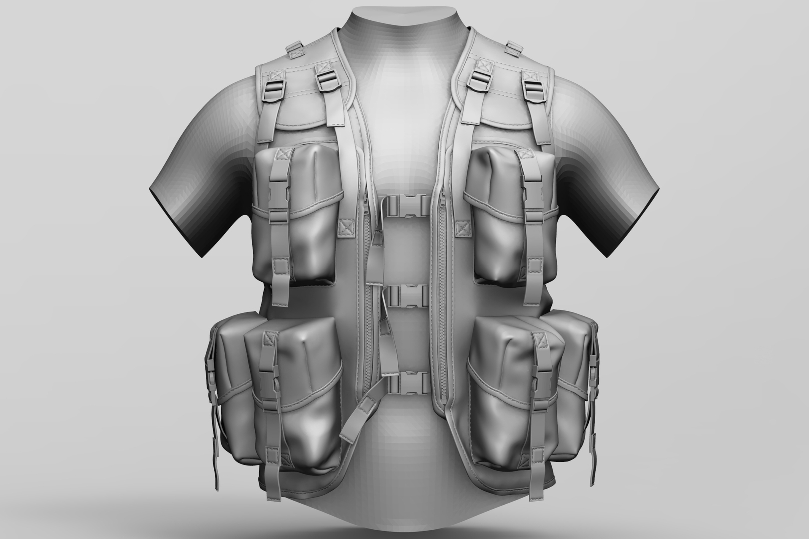 Zbrush Dpm Assault Vest 3D Model - TurboSquid 1371178