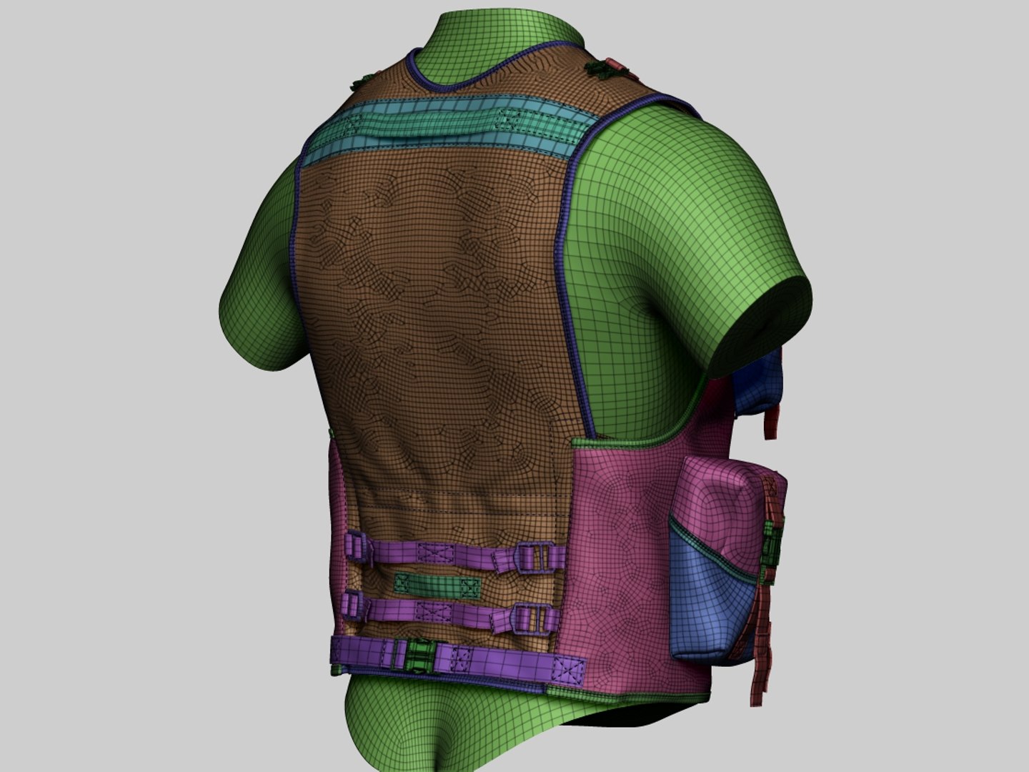 Zbrush Dpm Assault Vest 3D Model - TurboSquid 1371178