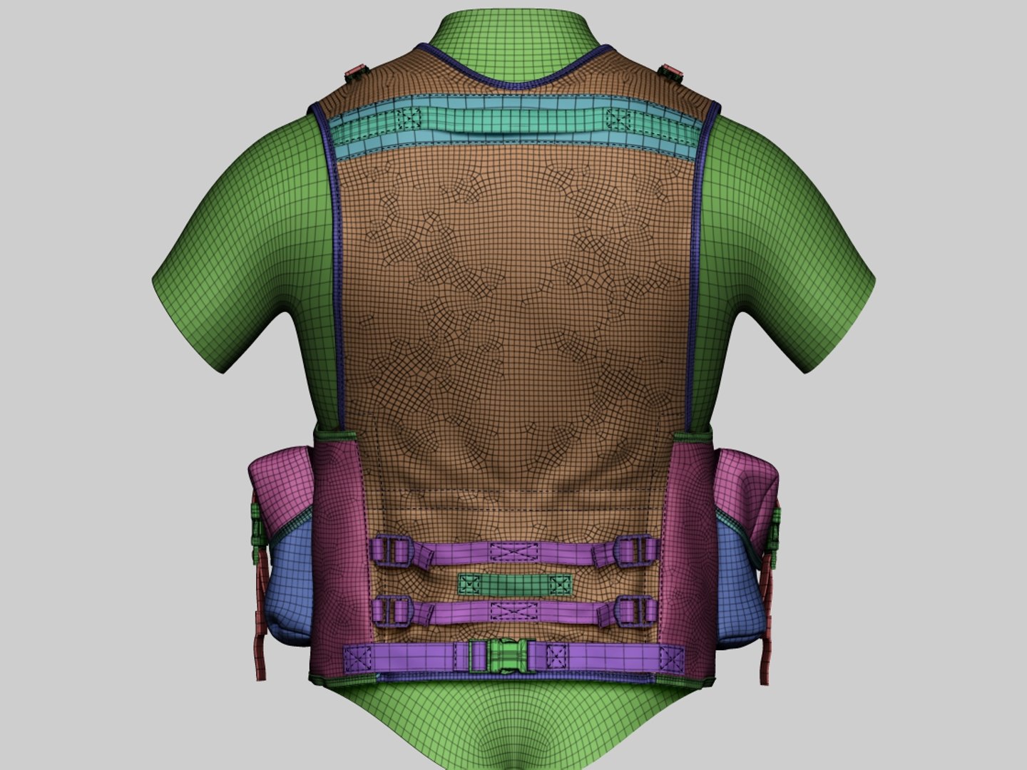Zbrush Dpm Assault Vest 3D Model - TurboSquid 1371178