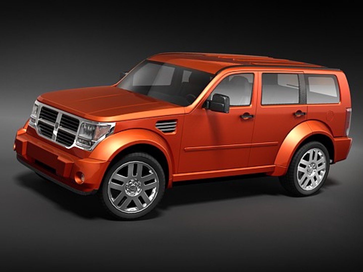 Dodge Nitro 2006 Midpoly 3d Model