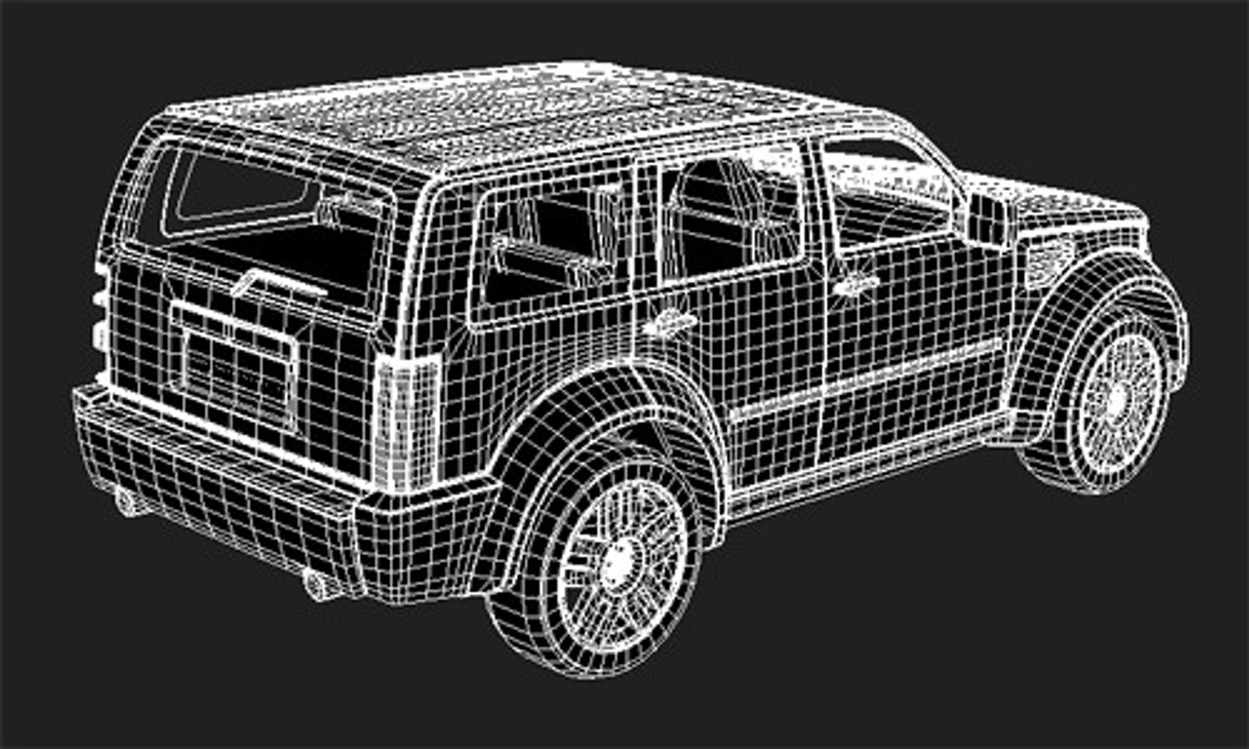 Dodge Nitro 2006 Midpoly 3d Model