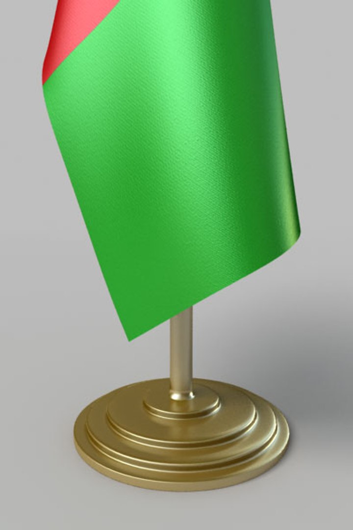 3d Model Flag Afghanistan