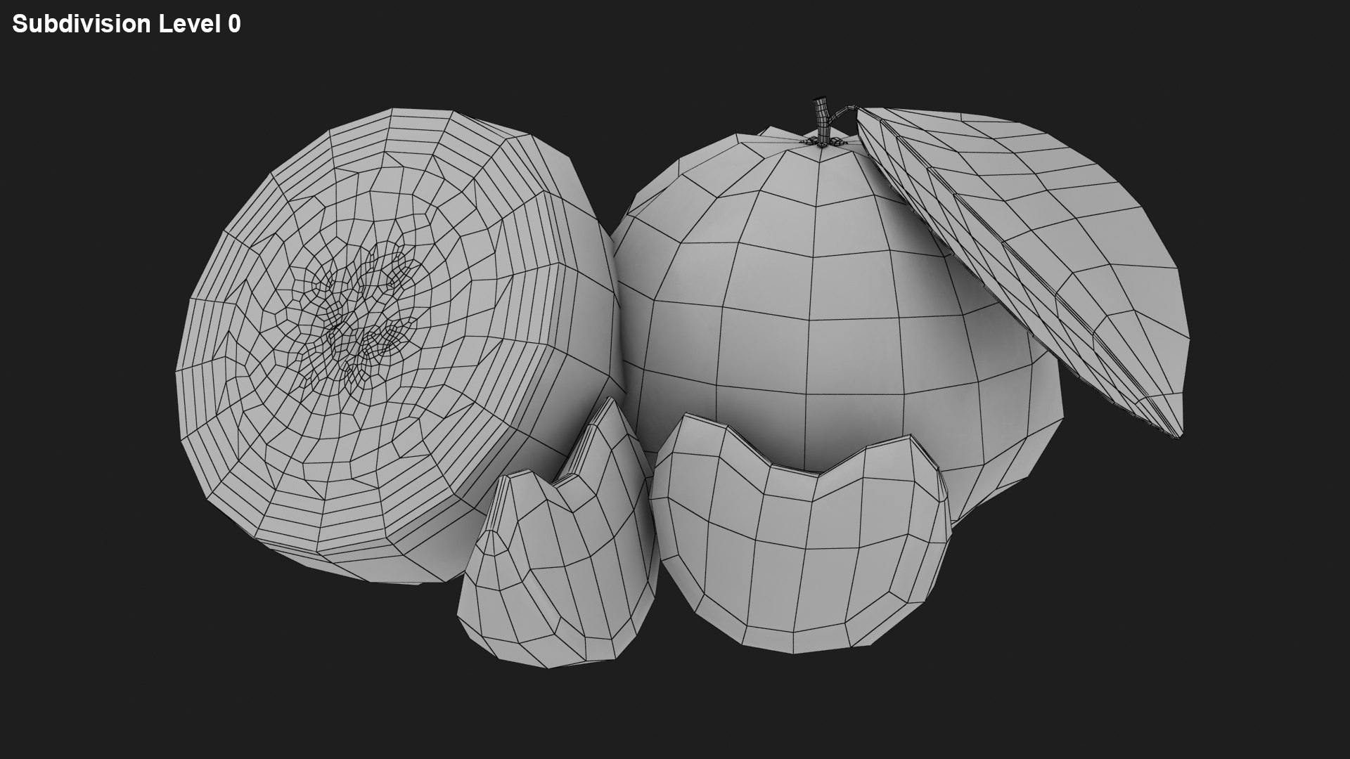 Realistic tangerine 3D - TurboSquid 1205849