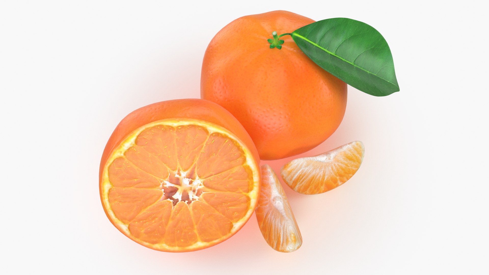 Realistic Tangerine 3D - TurboSquid 1205849