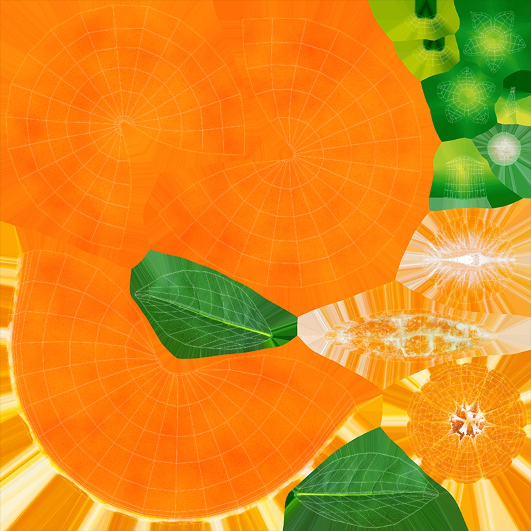 Realistic tangerine 3D - TurboSquid 1205849