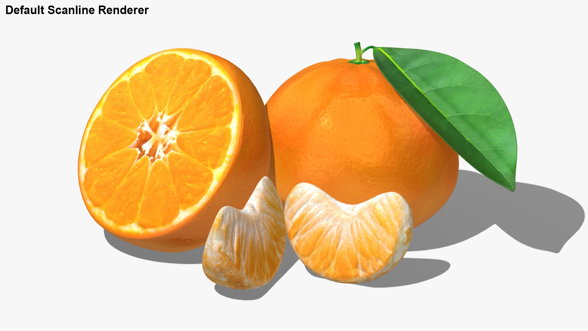 Realistic tangerine 3D - TurboSquid 1205849