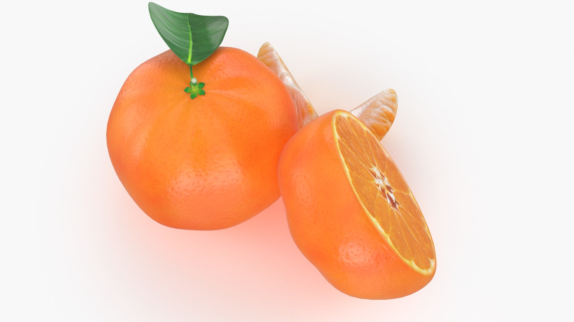 Realistic tangerine 3D - TurboSquid 1205849