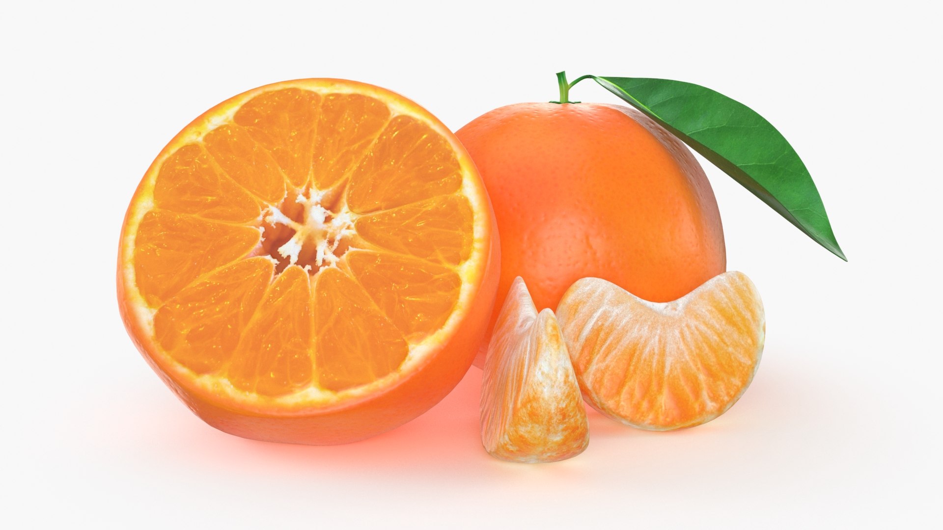 Realistic Tangerine 3D - TurboSquid 1205849