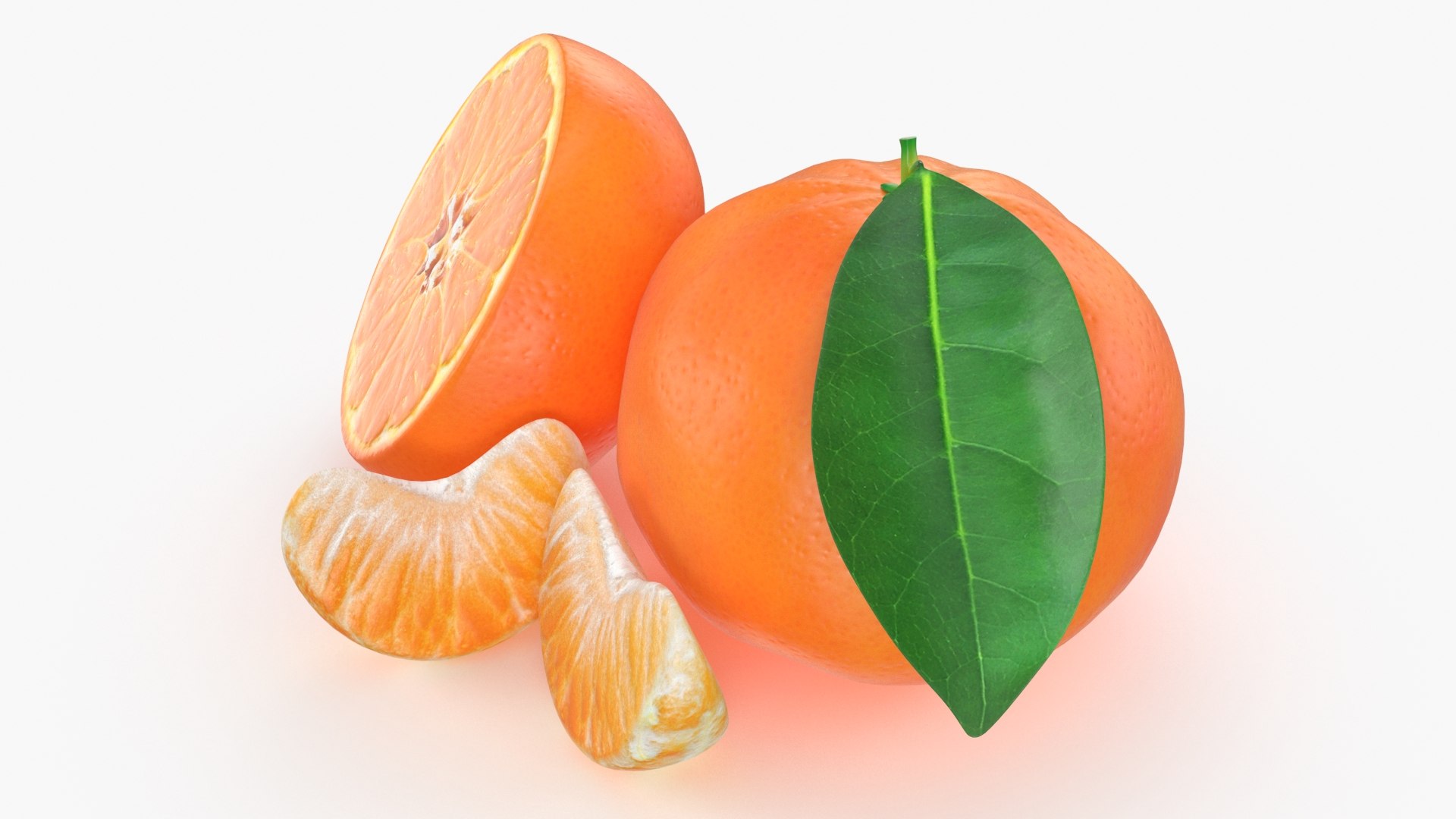 Realistic tangerine 3D - TurboSquid 1205849