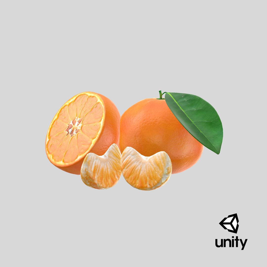 Realistic tangerine 3D - TurboSquid 1205849