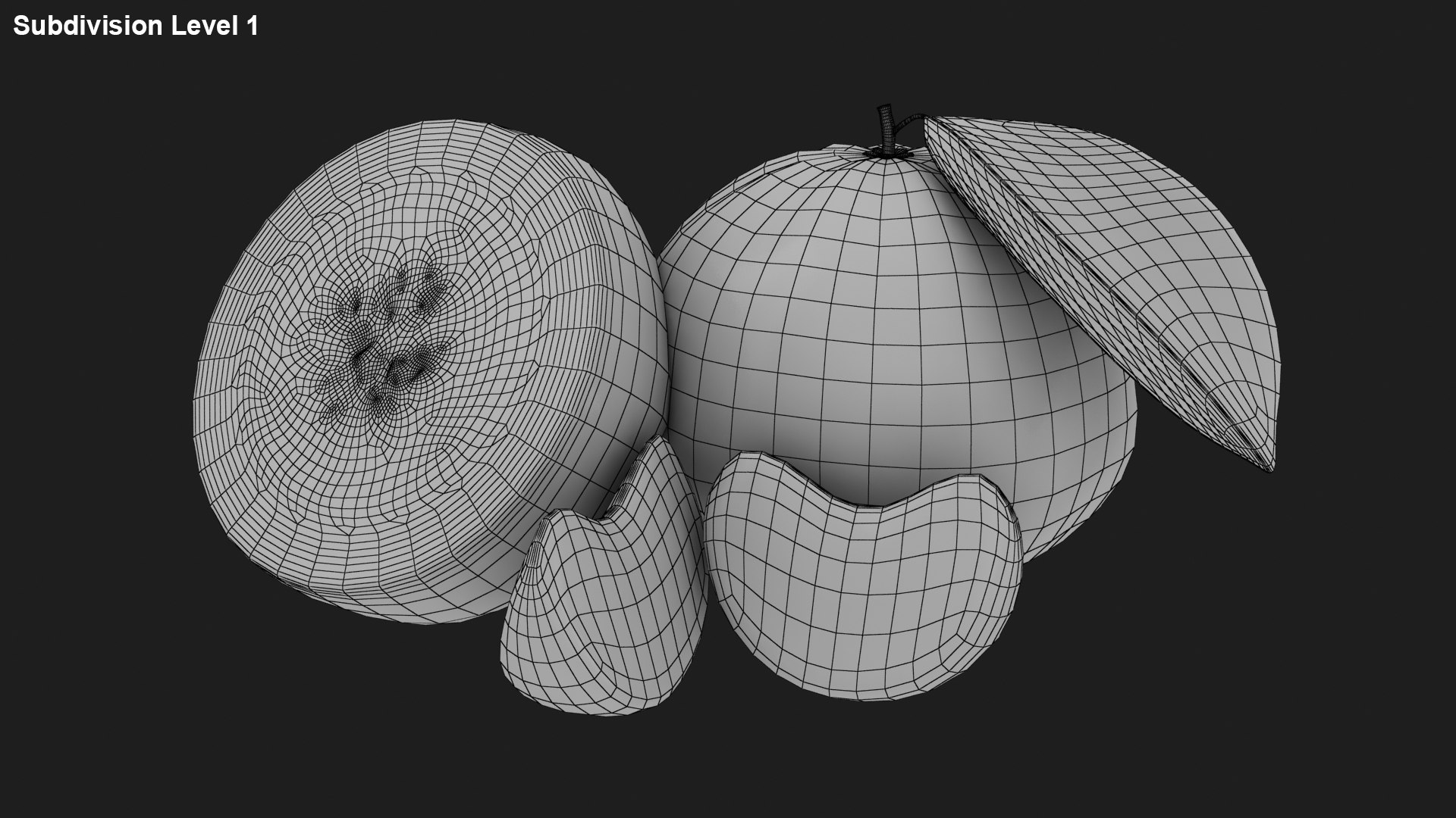 Realistic tangerine 3D - TurboSquid 1205849