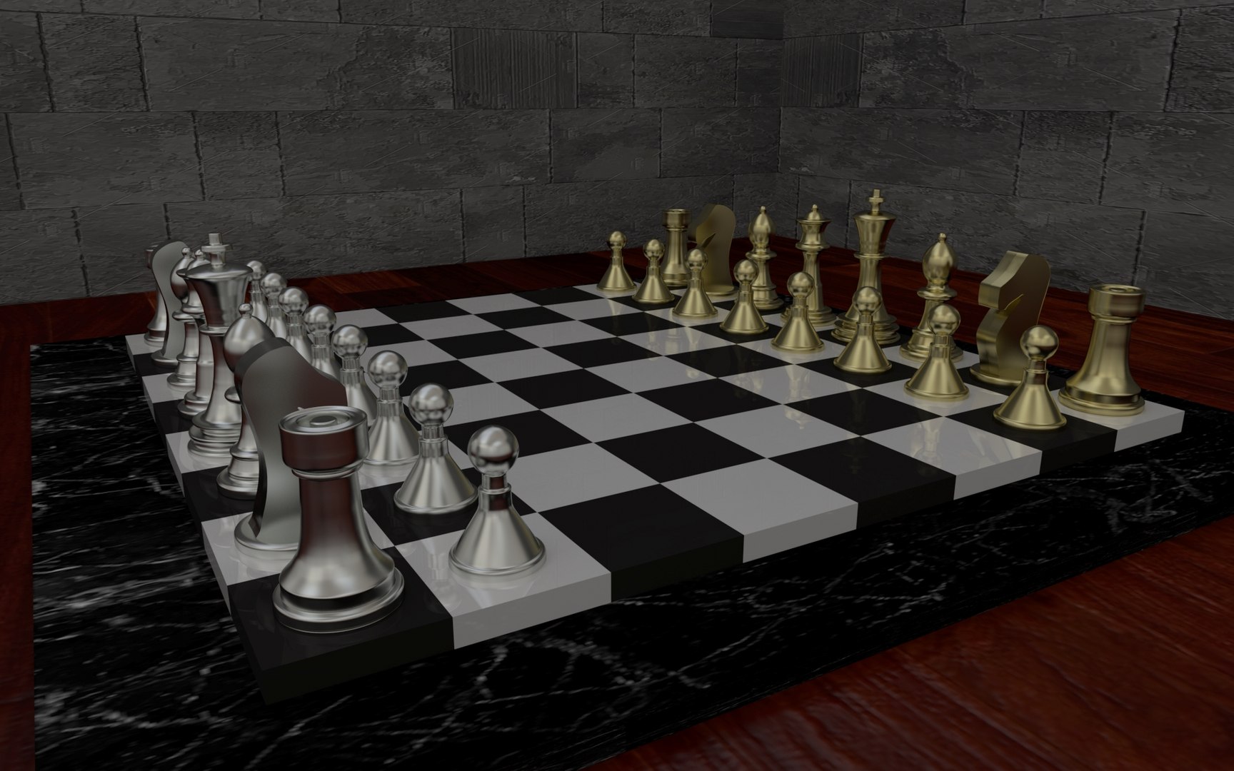 3D Model Chess Set - TurboSquid 1989327