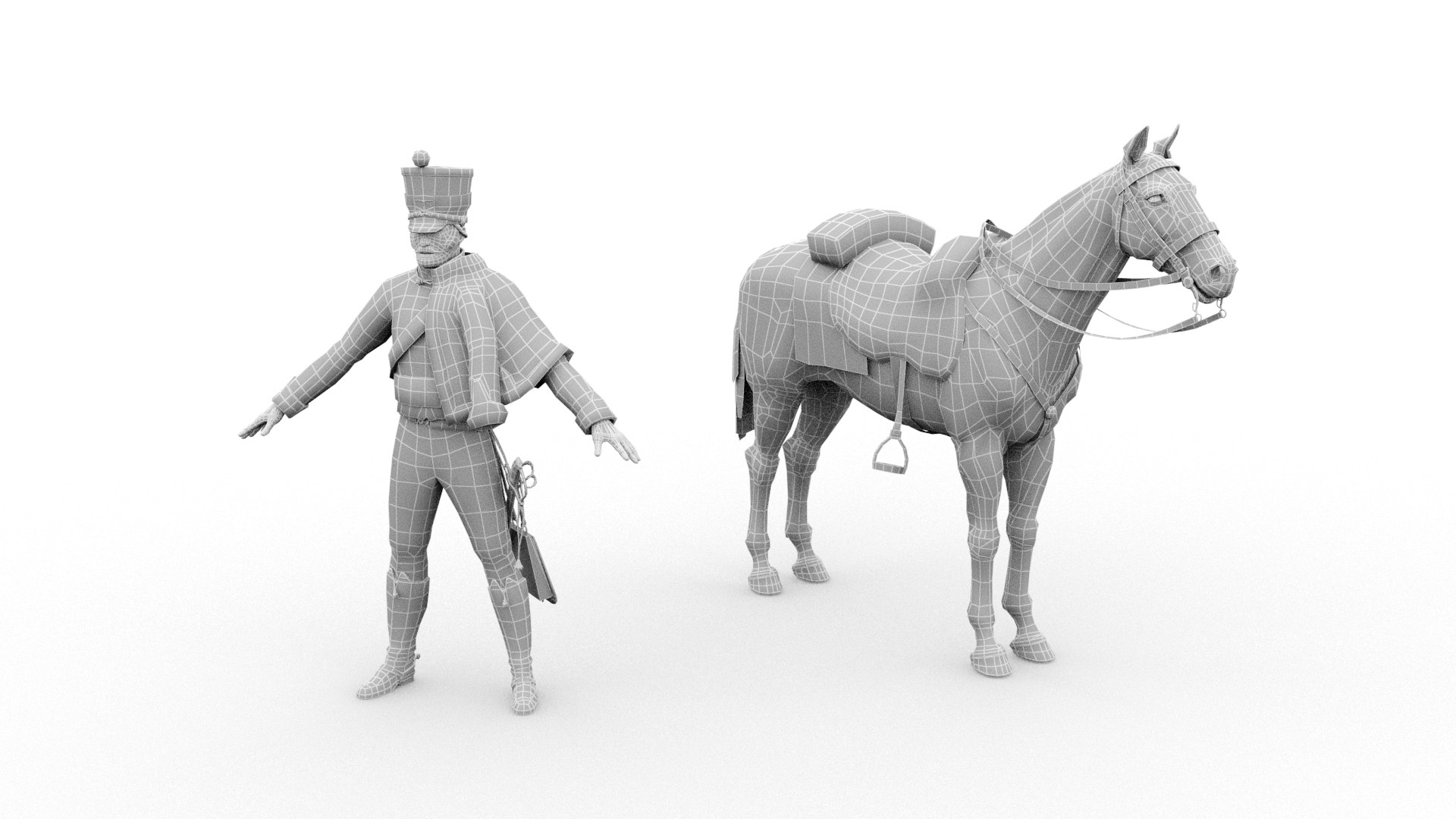 3D French Hussar Model - TurboSquid 1988431