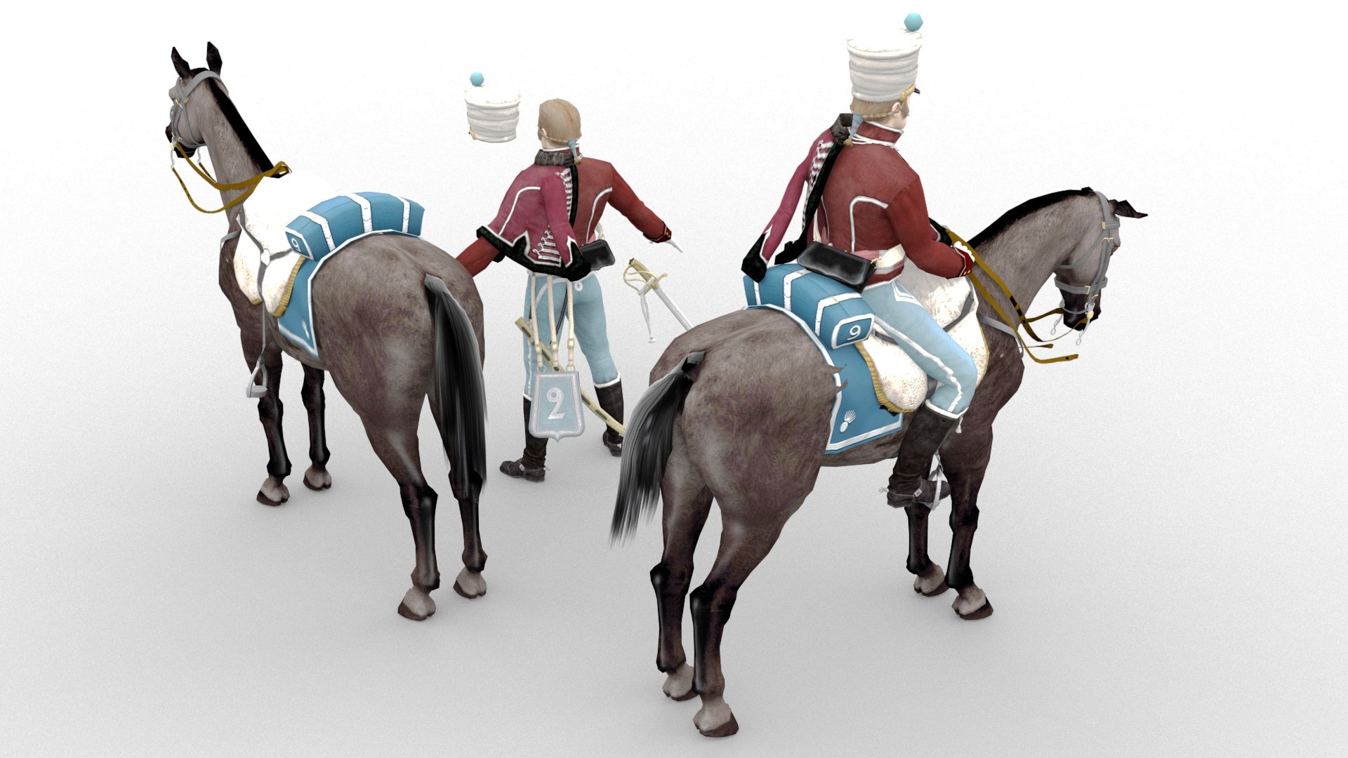 3D French Hussar Model - TurboSquid 1988431