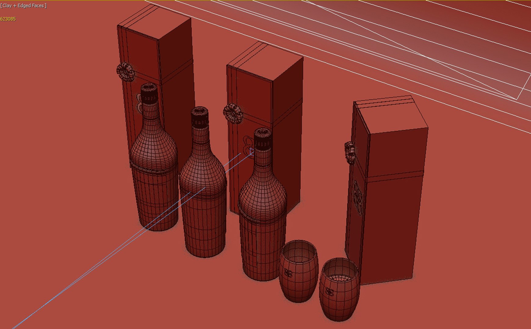 Baileys Liquor Set 3D model - TurboSquid 2170733
