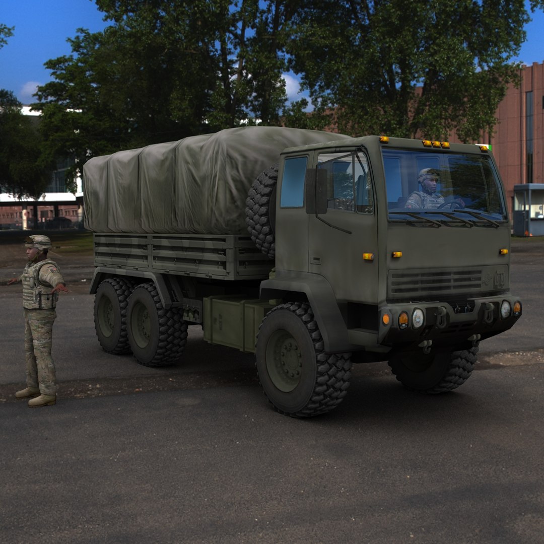 3d Model M1083 Mtv Army Truck