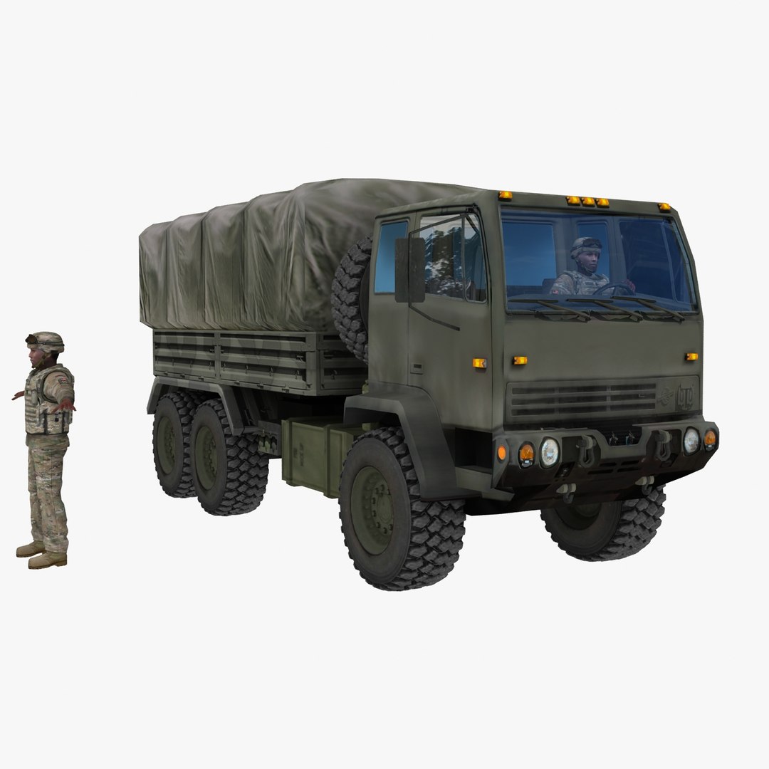 3d Model M1083 Mtv Army Truck