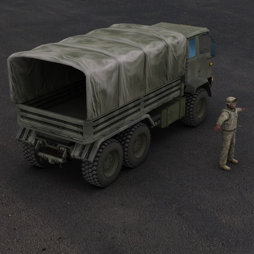 3d Model M1083 Mtv Army Truck