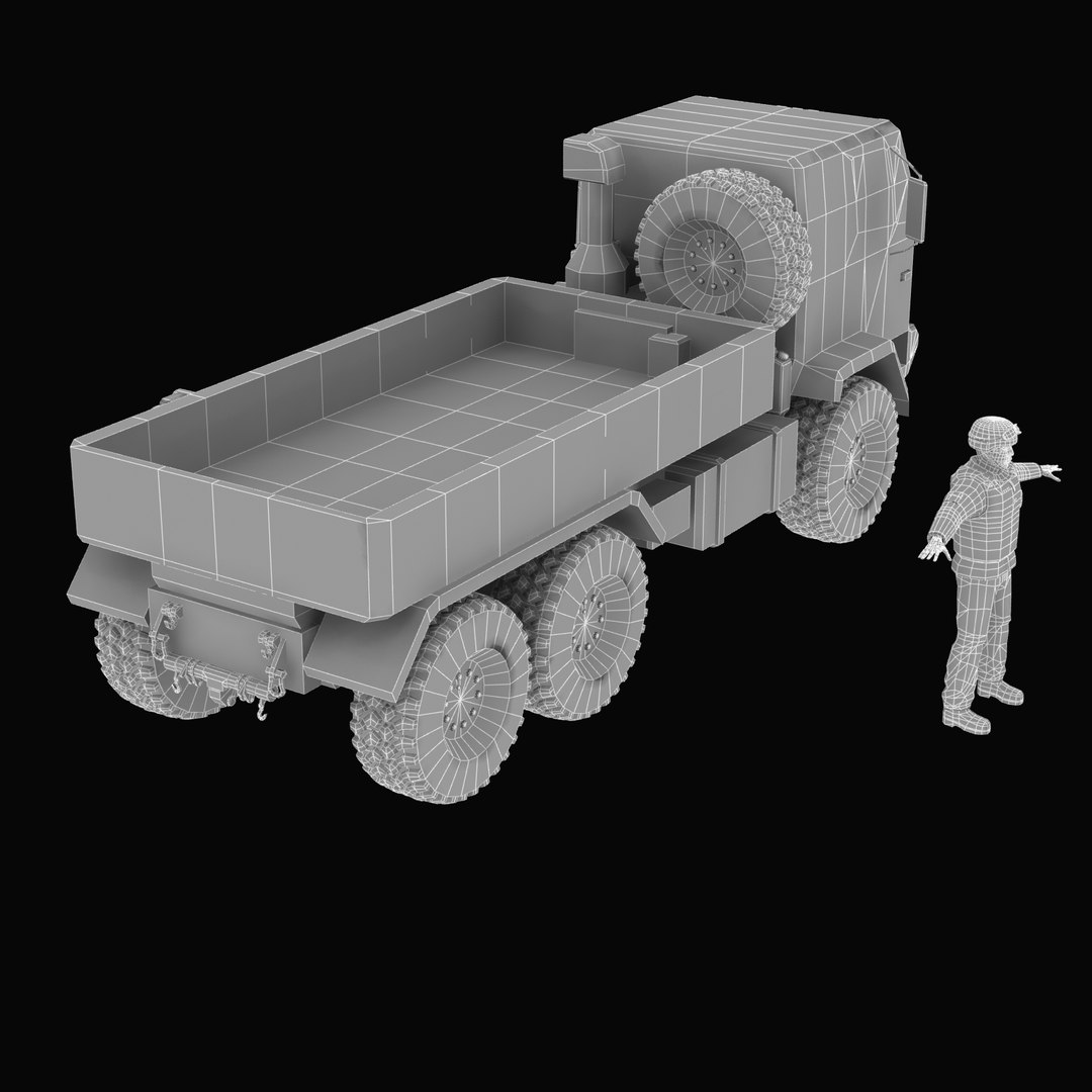 3d Model M1083 Mtv Army Truck