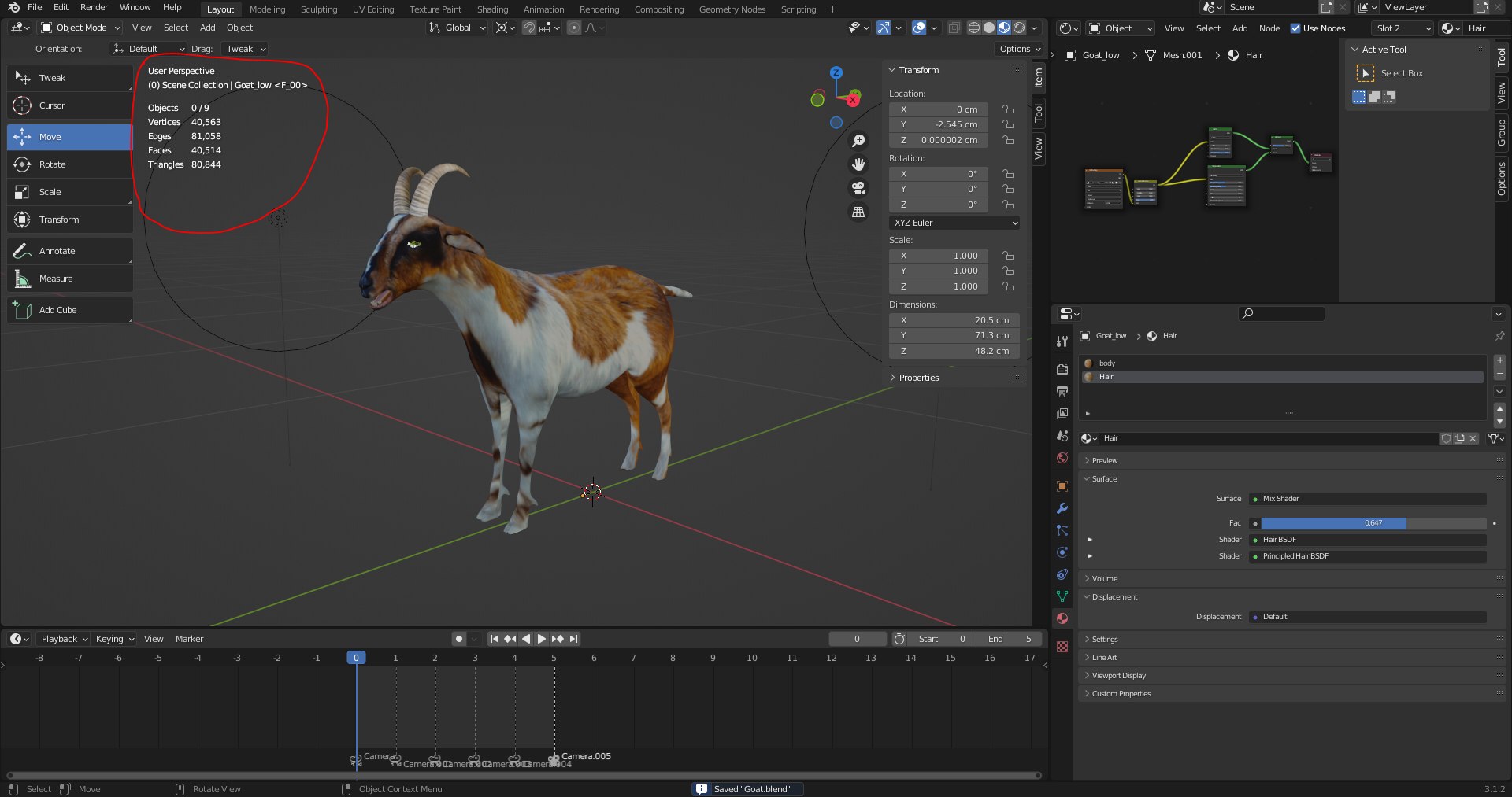 3D Goat 01 Rigged And Animation - TurboSquid 2009997