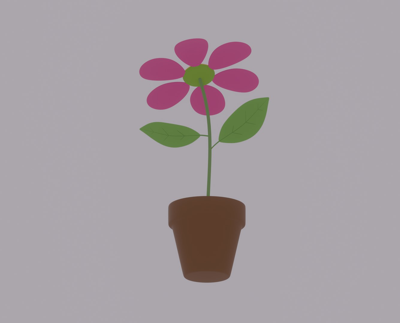 Flower In A Pot Model - TurboSquid 2196689