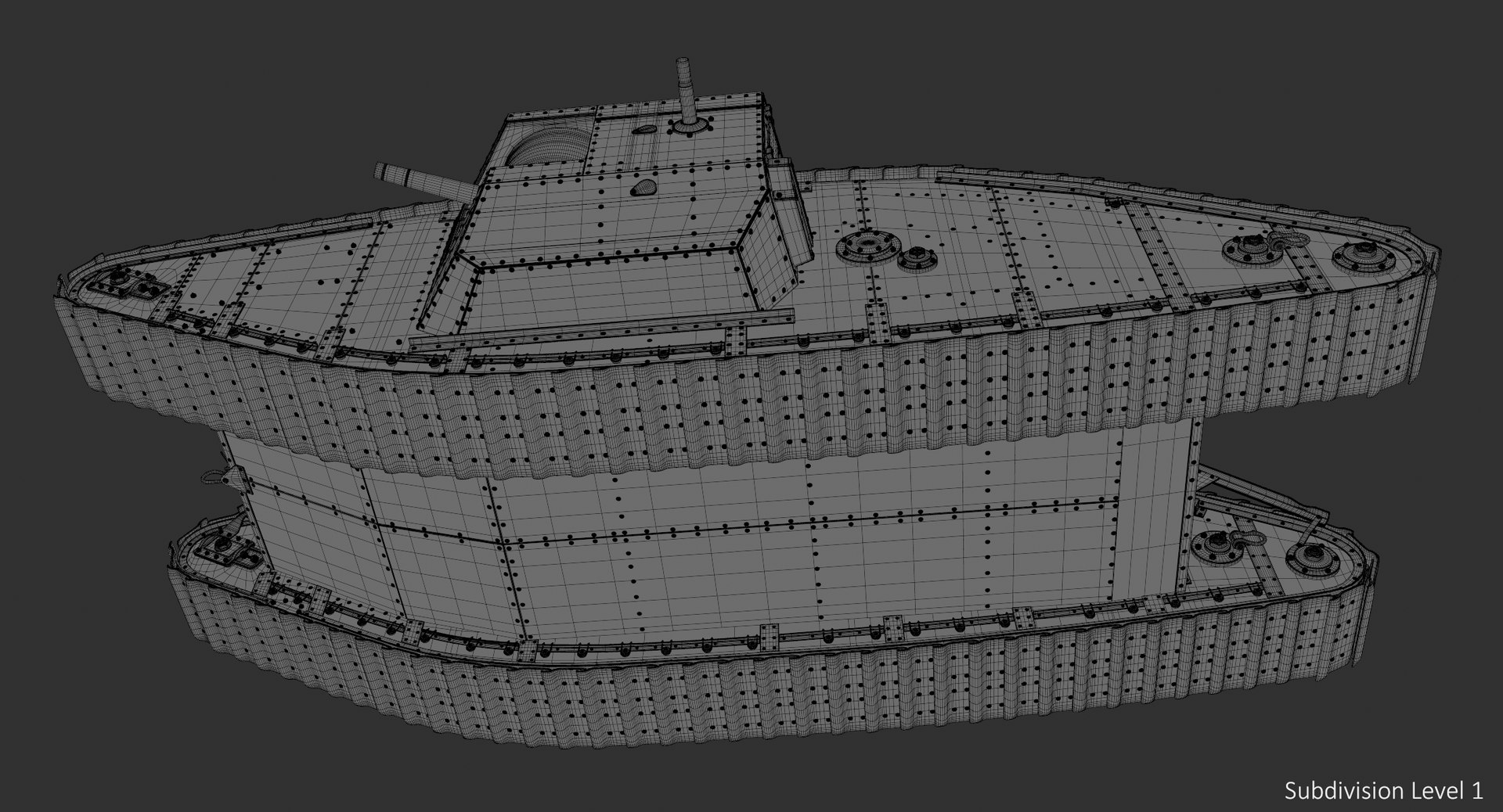 Mark Iv Wwi Tank Model - TurboSquid 1182836