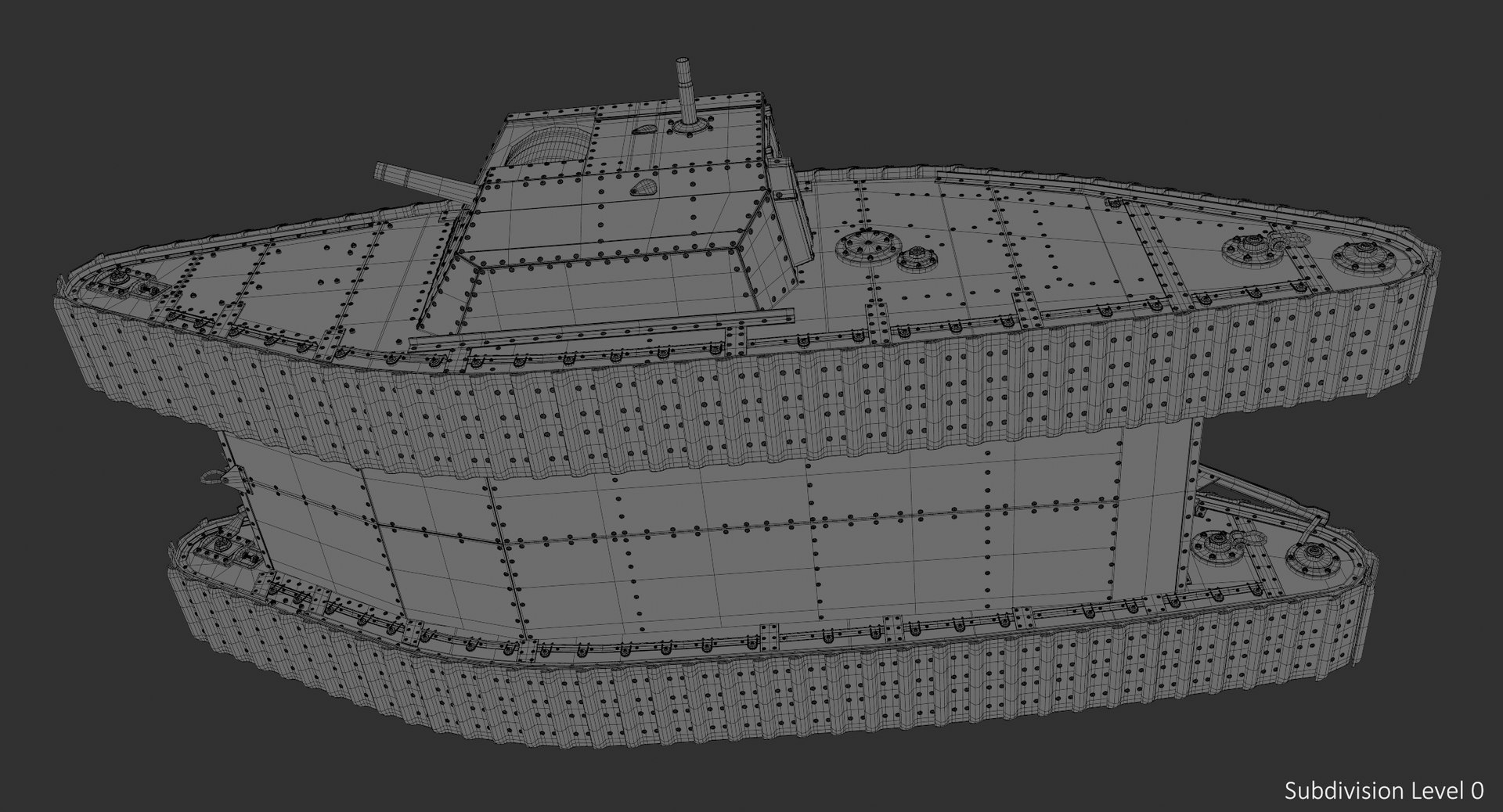 Mark Iv Wwi Tank Model - TurboSquid 1182836