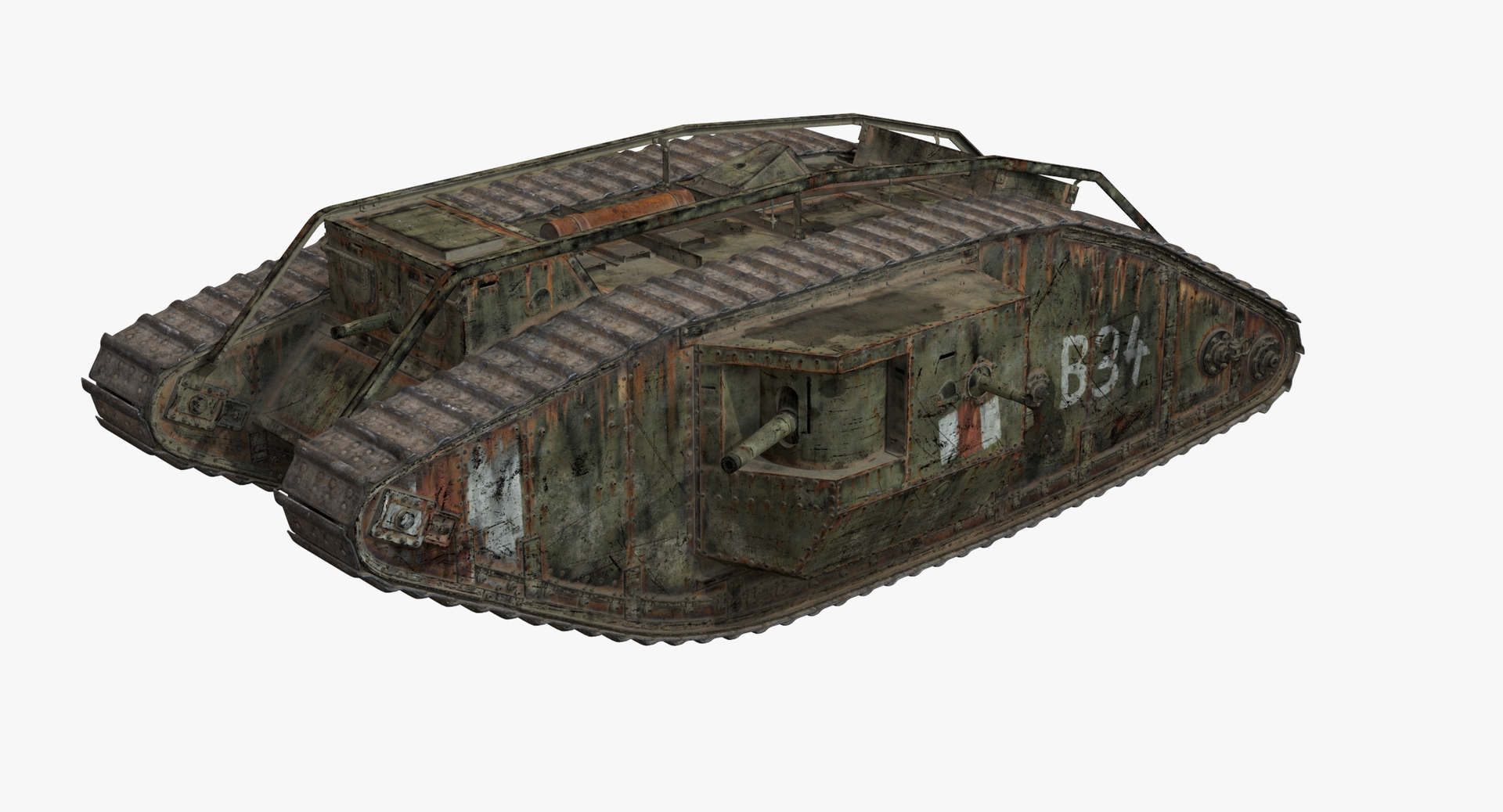 Mark Iv Wwi Tank Model - TurboSquid 1182836