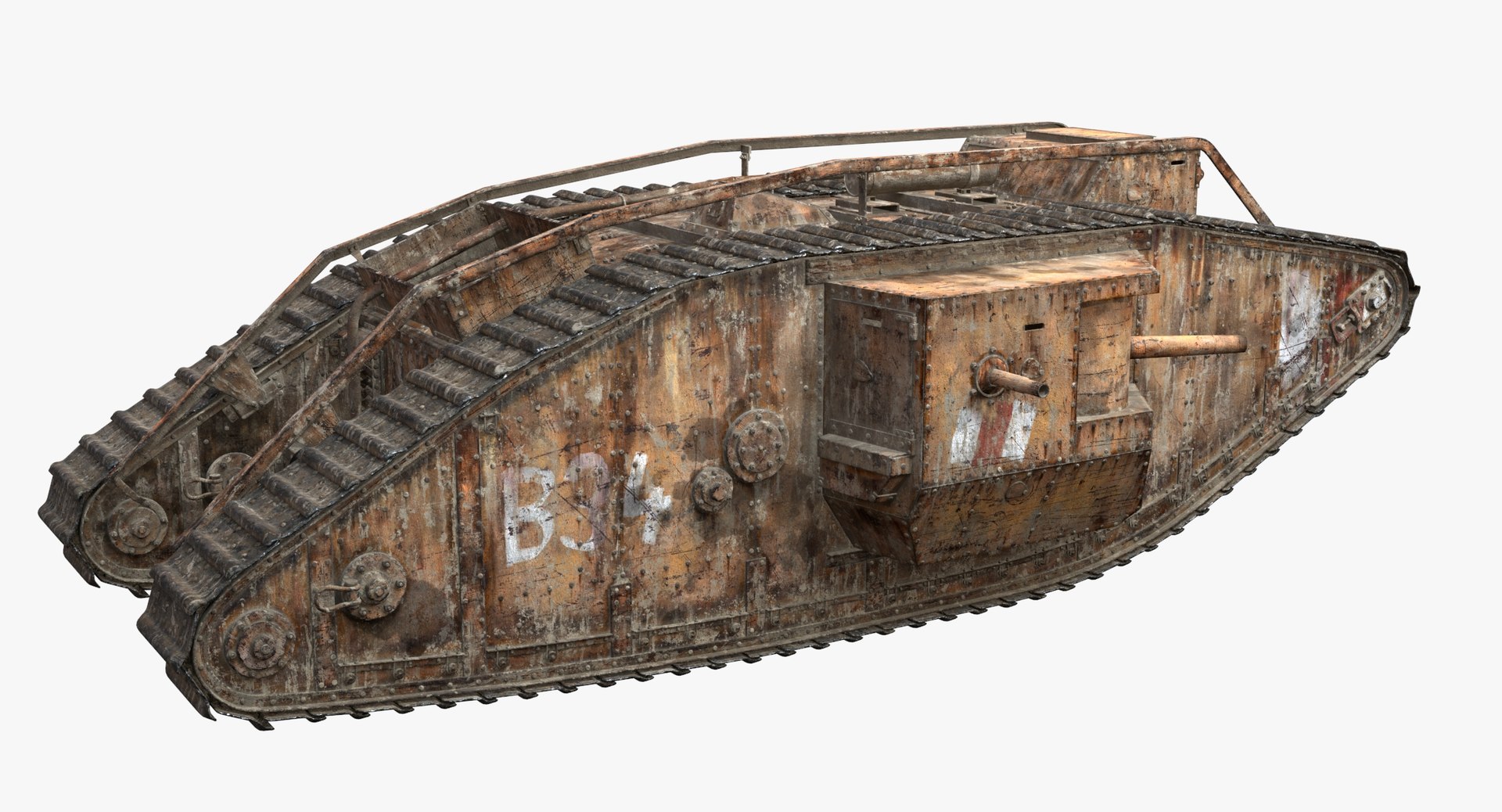 Mark Iv Wwi Tank Model - TurboSquid 1182836