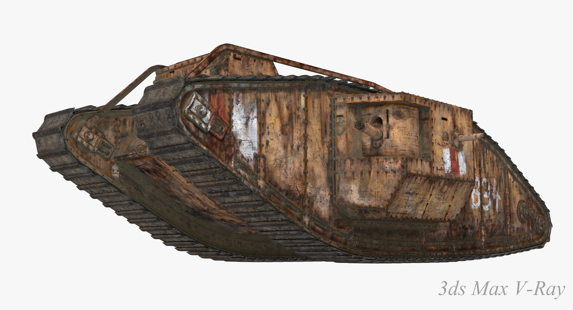 Mark Iv Wwi Tank Model - TurboSquid 1182836