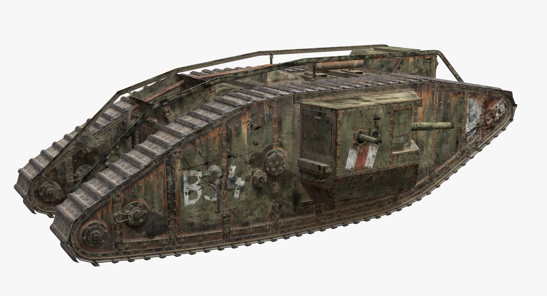 Mark Iv Wwi Tank Model - TurboSquid 1182836