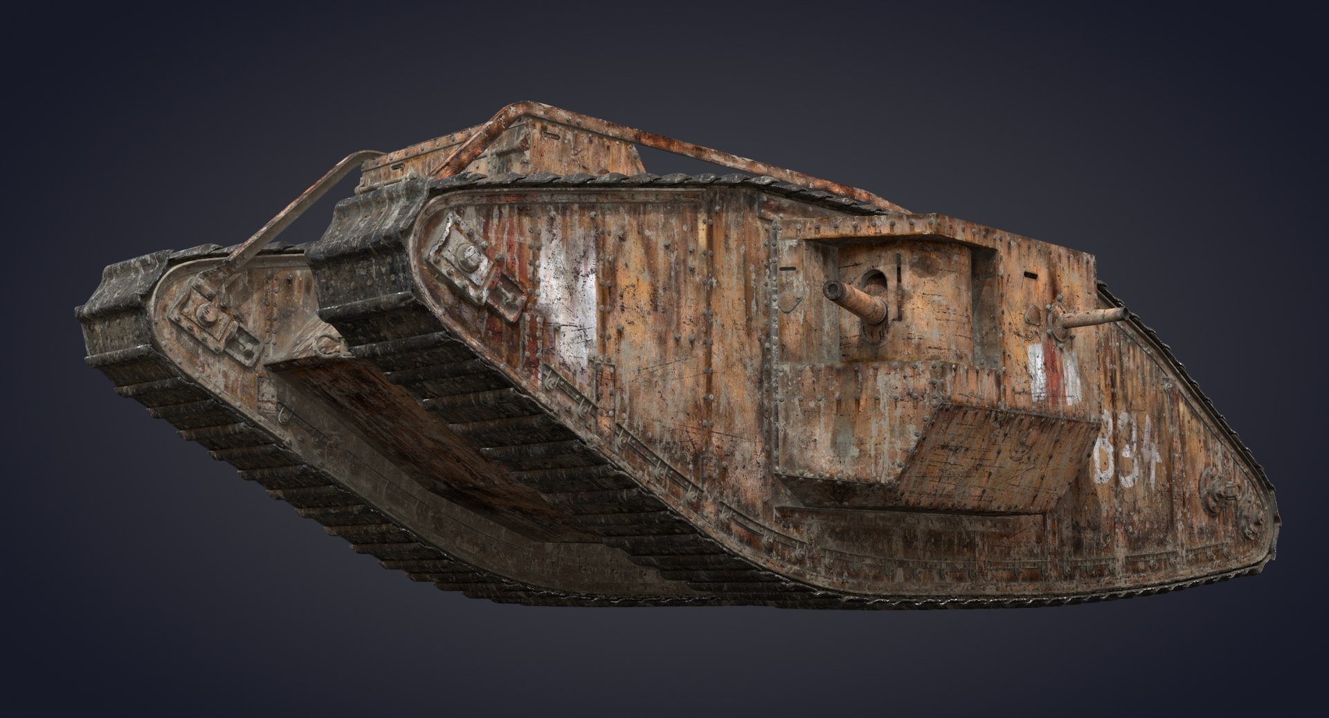 Mark Iv Wwi Tank Model - TurboSquid 1182836