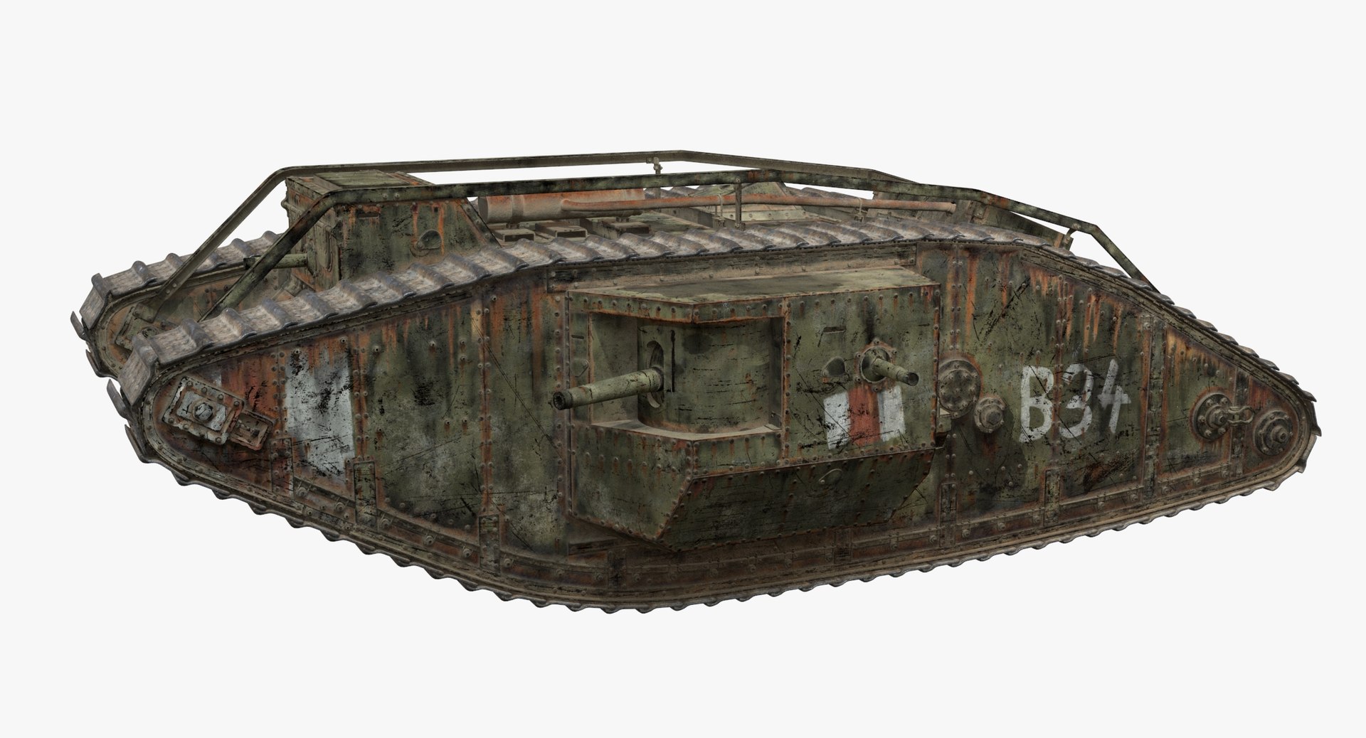 Mark Iv Wwi Tank Model - TurboSquid 1182836