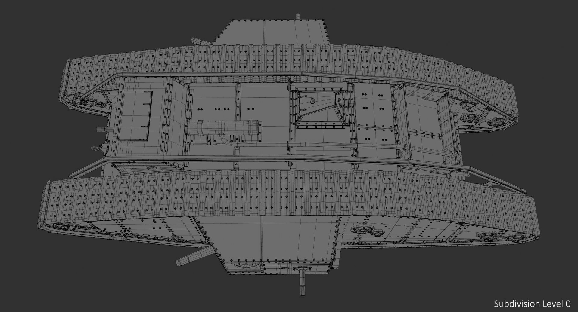 Mark Iv Wwi Tank Model - TurboSquid 1182836