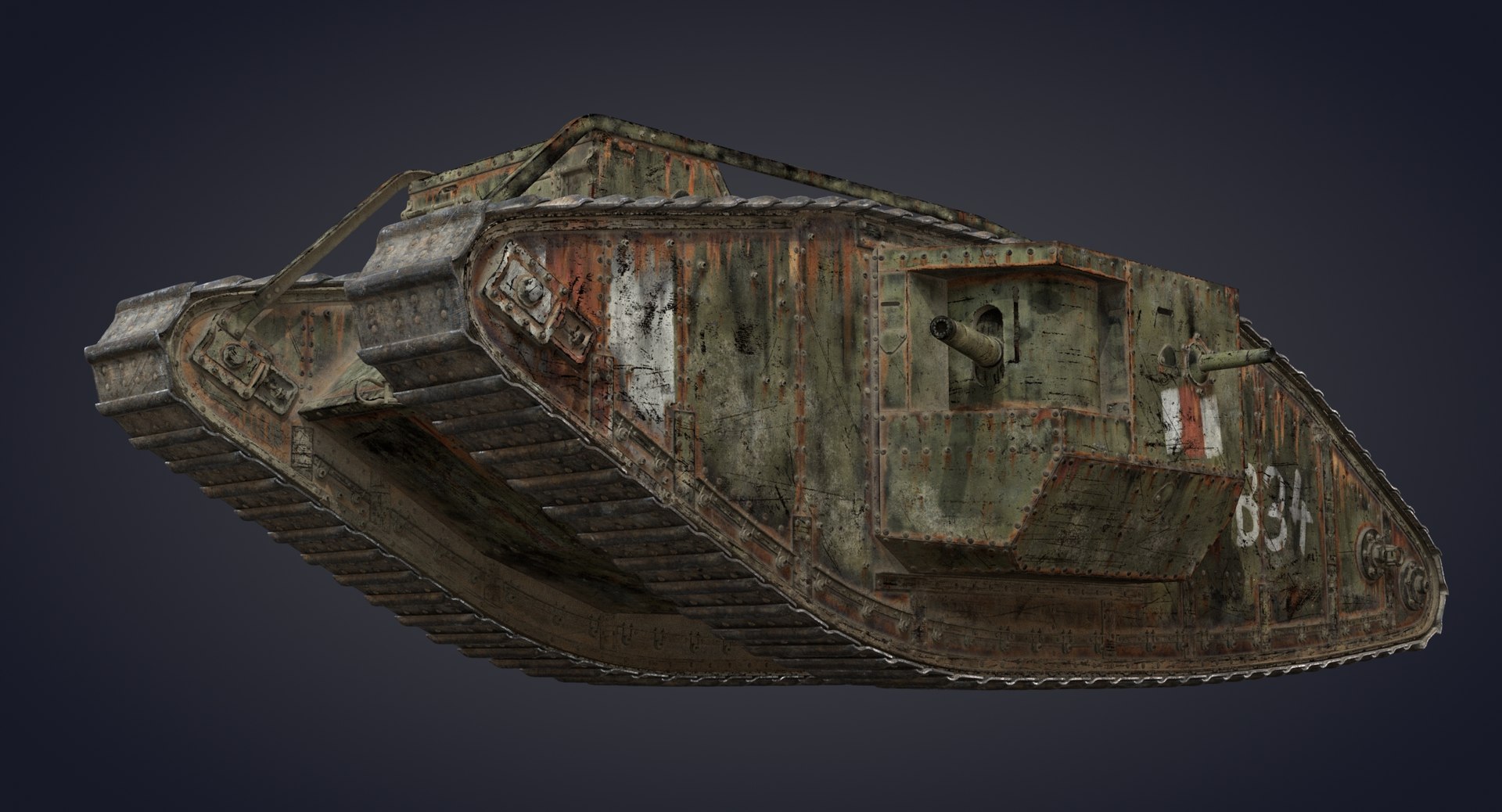 Mark Iv Wwi Tank Model - TurboSquid 1182836