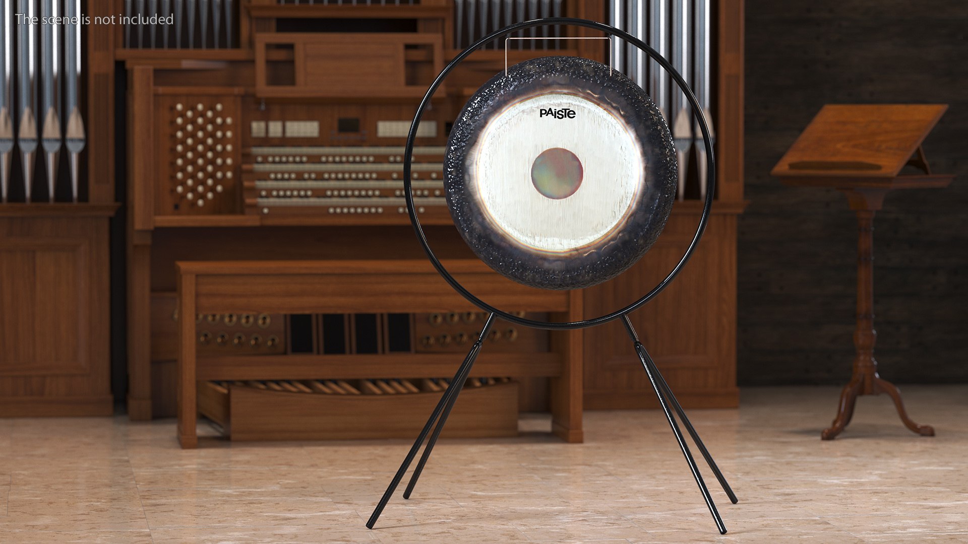 3D Model Symphonic Gong Paiste 28 Inch Round Stand - TurboSquid 1894082