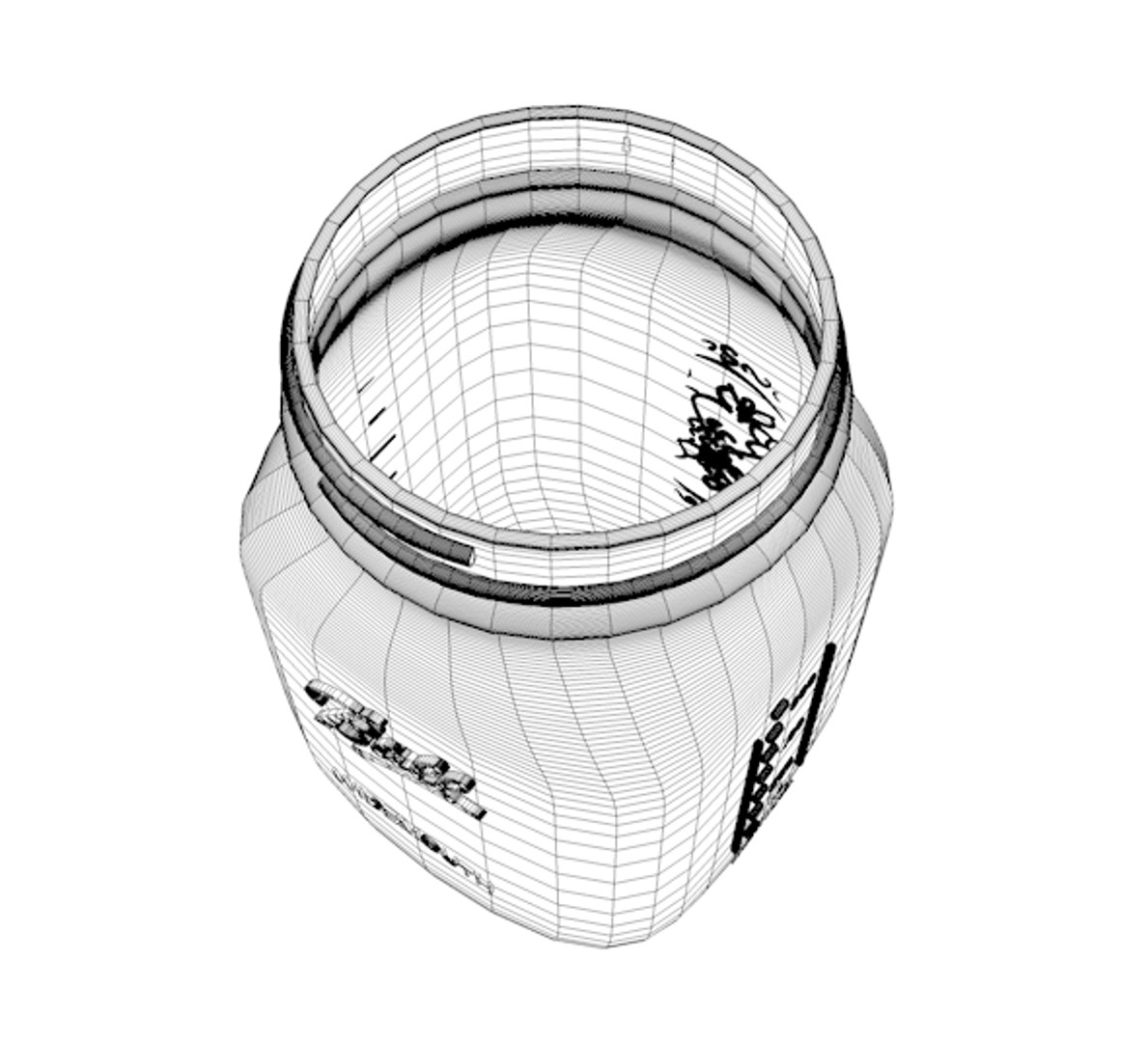 3d ball jar mason model