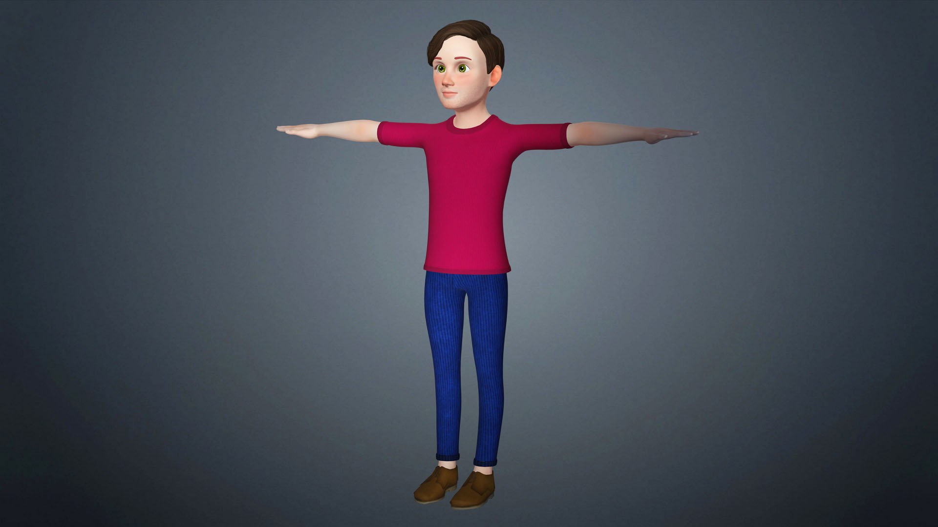 3D Cartoon Man Rigged Character Model - TurboSquid 1854049