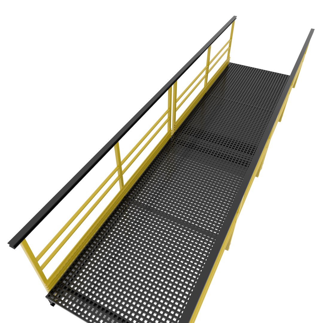 3D Industrial Step Over Platform Walkway Model - TurboSquid 2210757