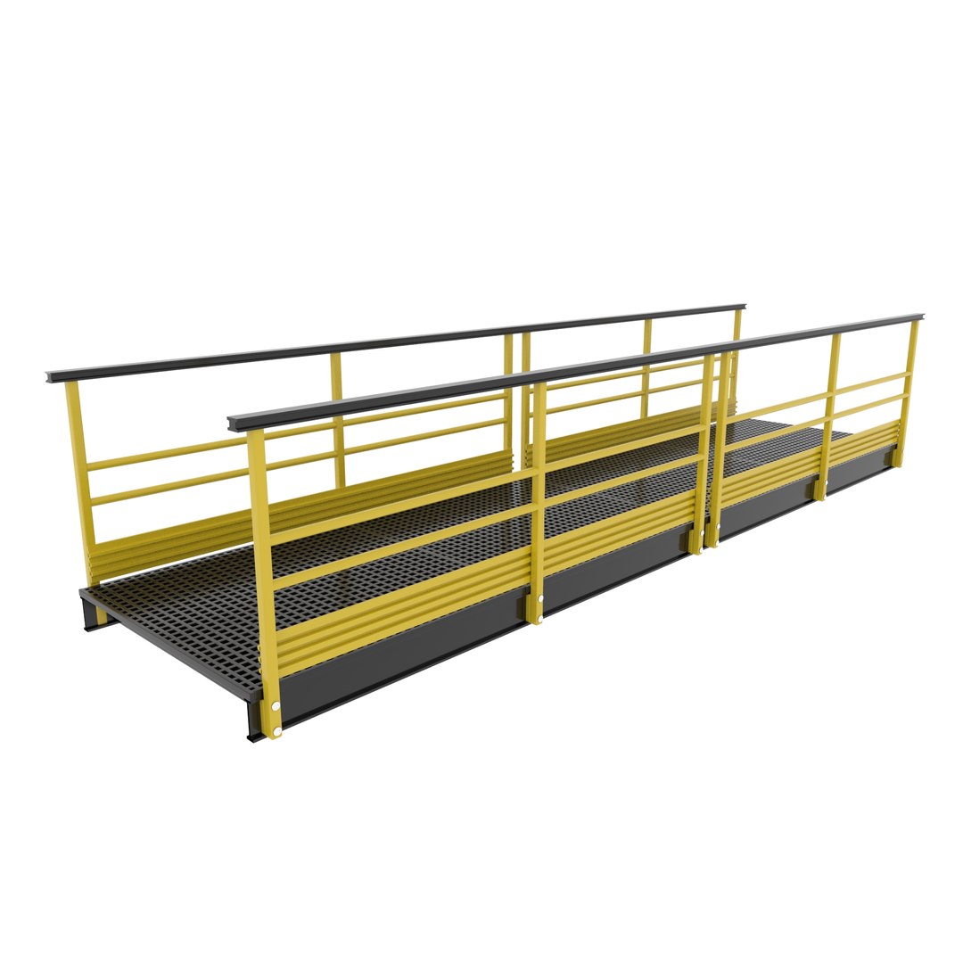 3D Industrial Step Over Platform Walkway Model - TurboSquid 2210757