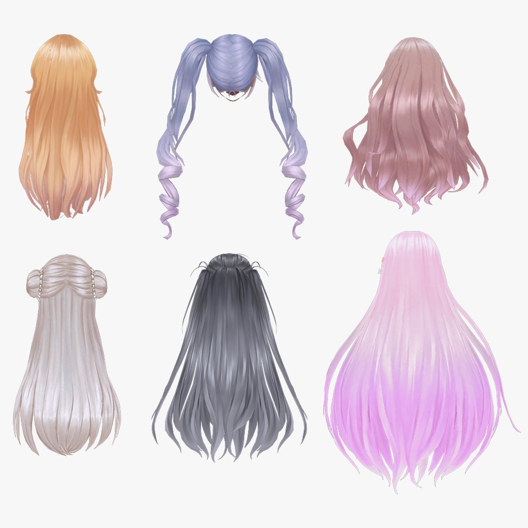 3D hair style 01 model - TurboSquid 2176038