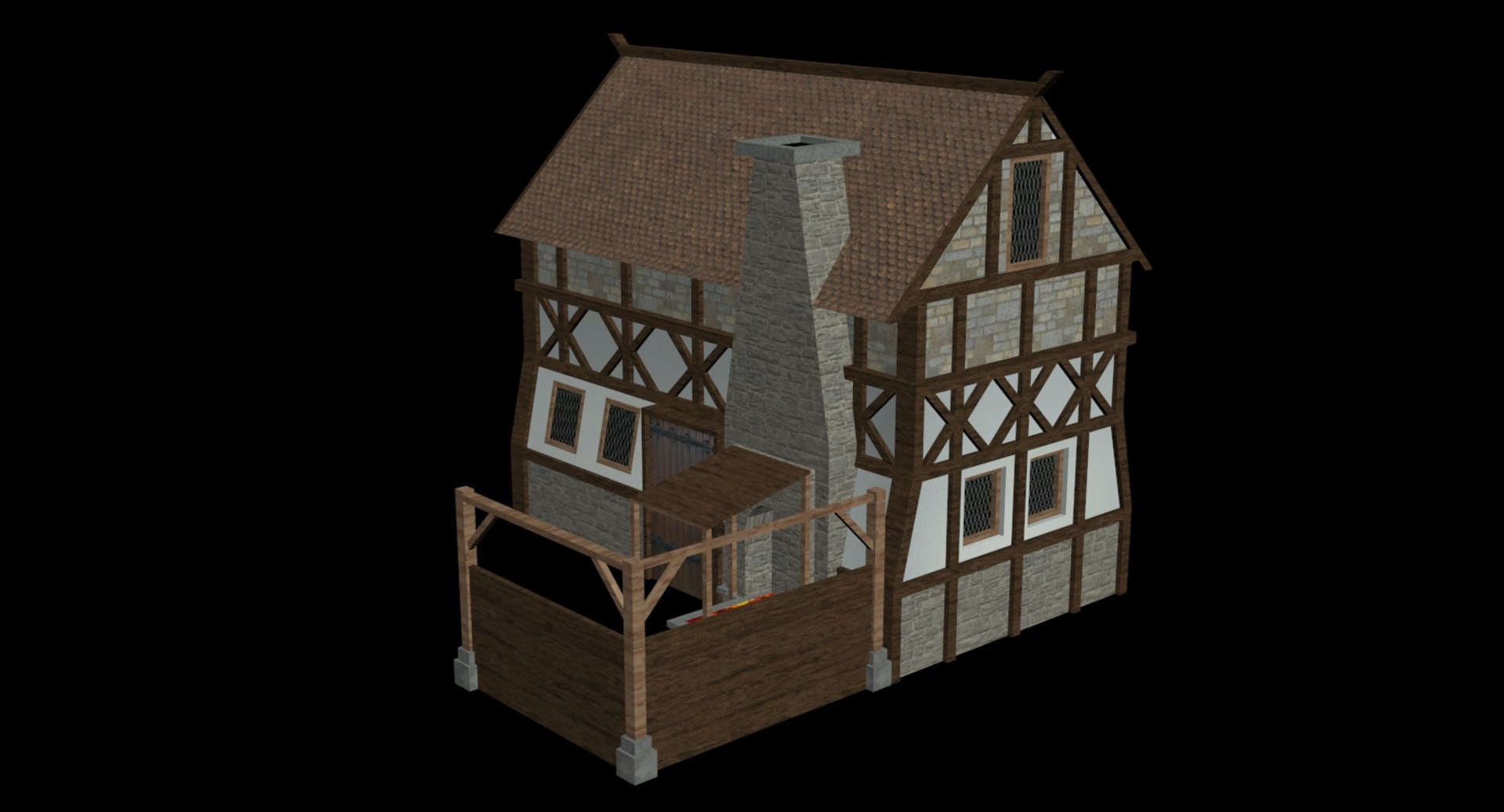 Medieval Smithy Model - TurboSquid 1409422