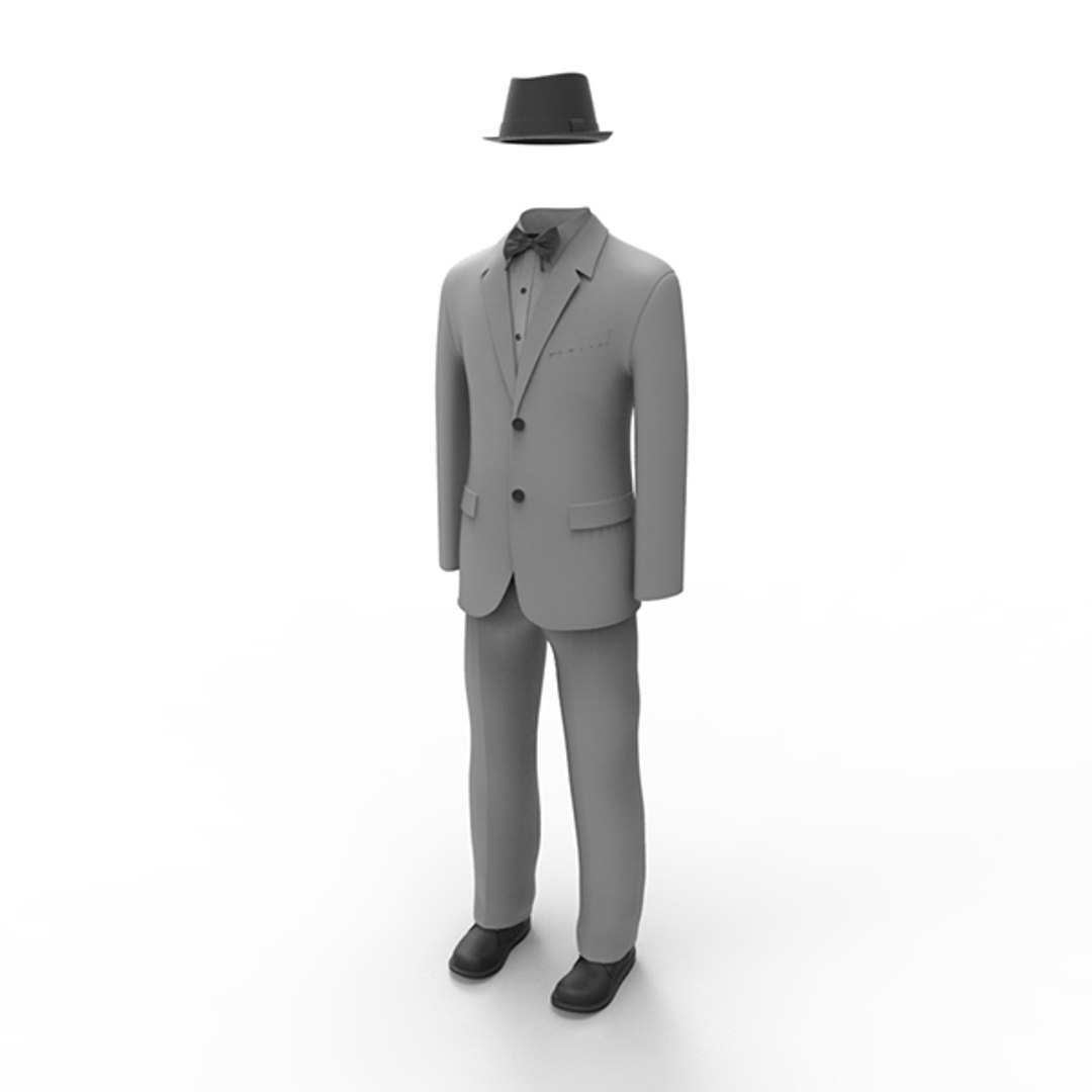 Man Suit 3d Obj