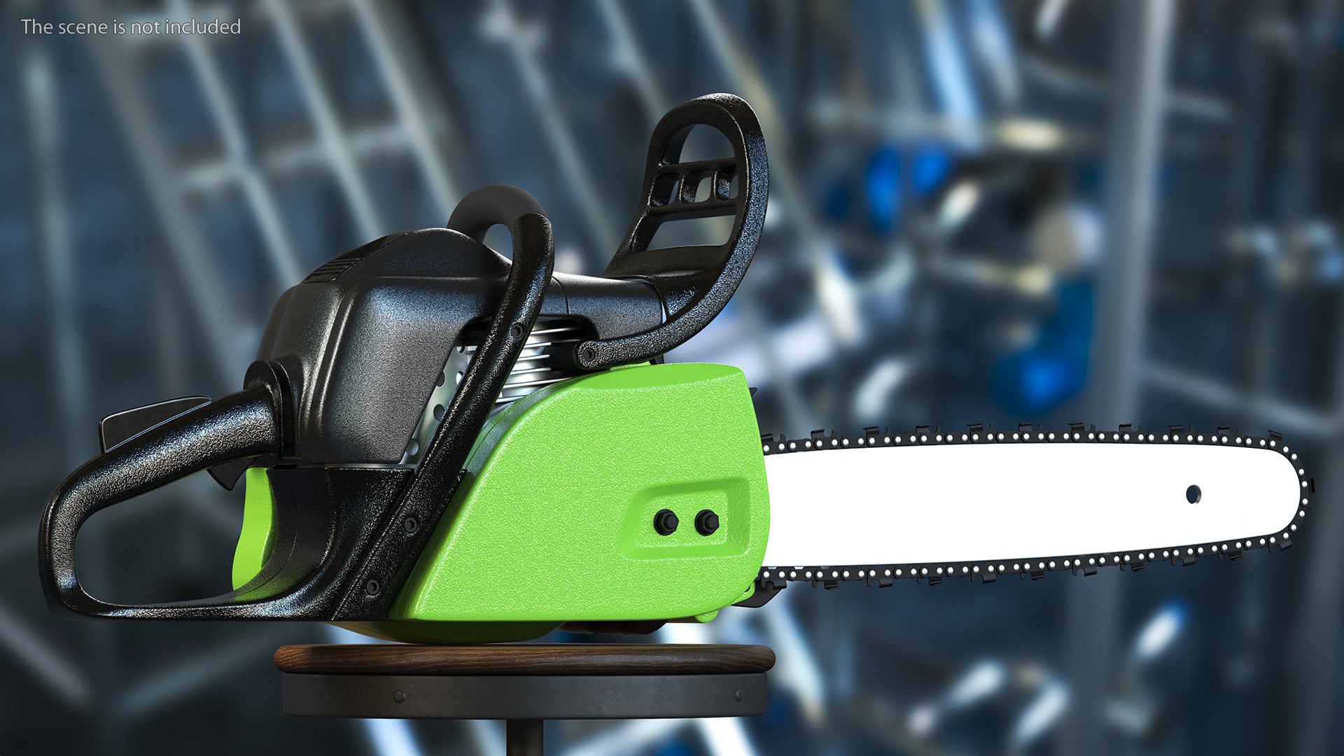 3D Gas Chainsaw Green Case Model - TurboSquid 2078144