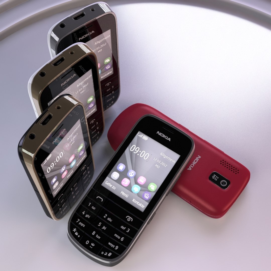 3d Nokia Asha 202 Cellphone