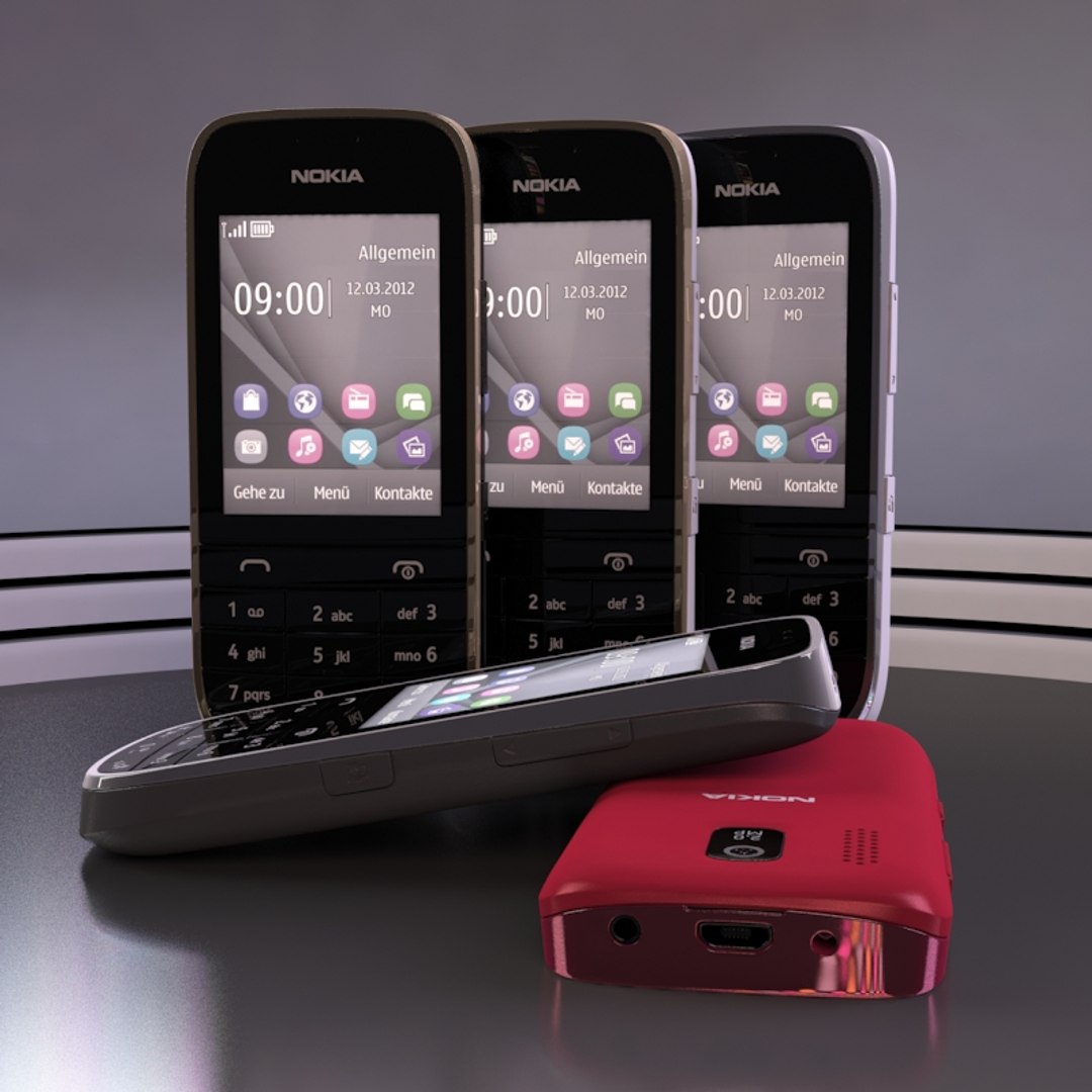 3d Nokia Asha 202 Cellphone